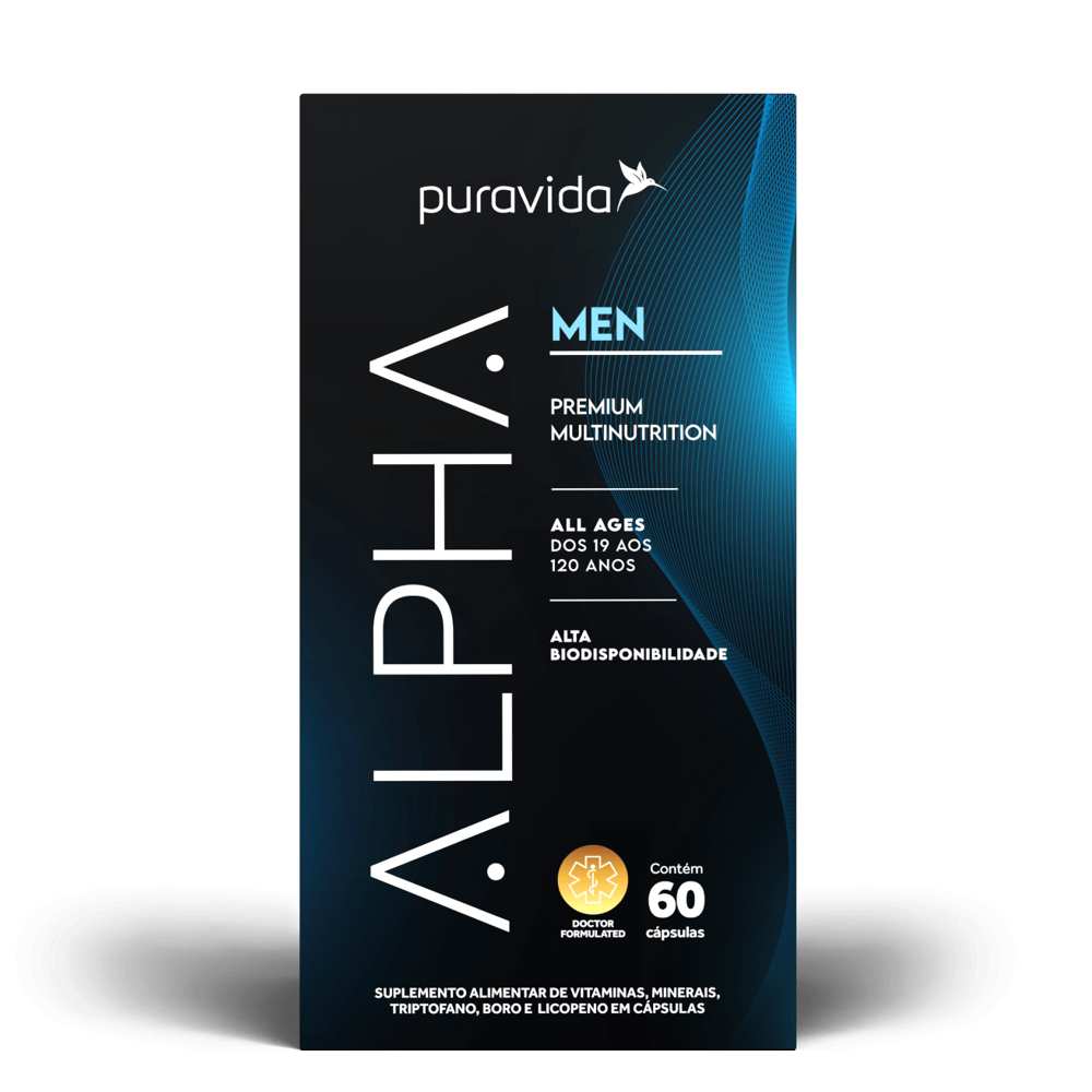 Alpha Men 60 Cápsulas Puravida :: UniNatural