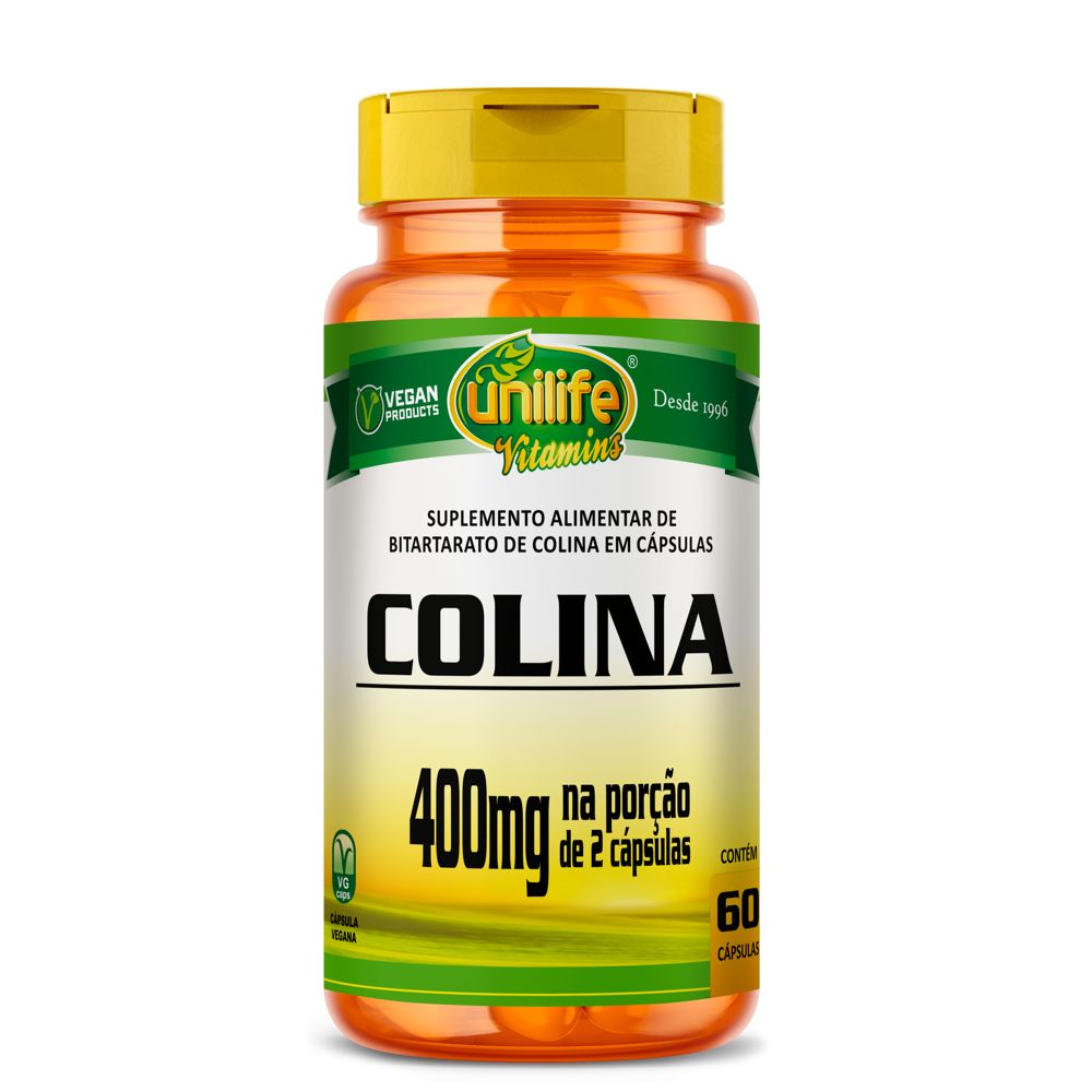 Colina Vitamina B8 60 Cápsulas Unilife :: UniNatural