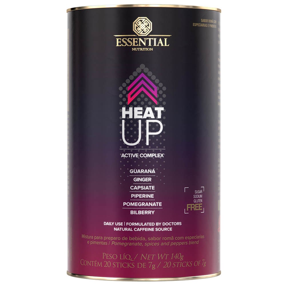 Heat Up Lata com 20 Sticks de 7g Essential Nutrition :: UniNatural