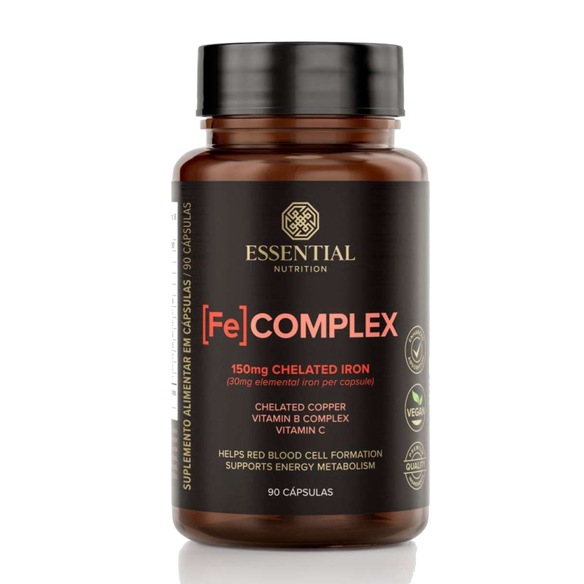 Fe Complex 90 Cápsulas Essential Nutrition :: UniNatural