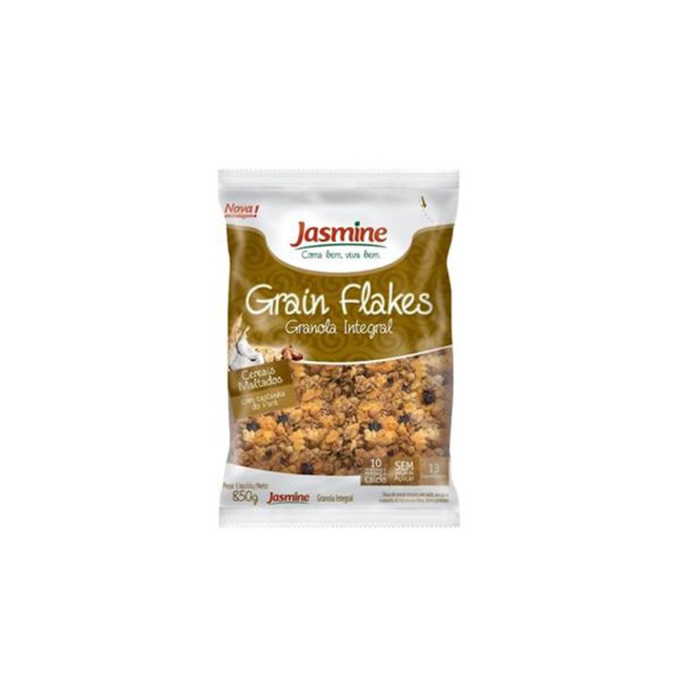 Granola Grain Flakes Integral Cereais Maltados com Castanha do Pará ...