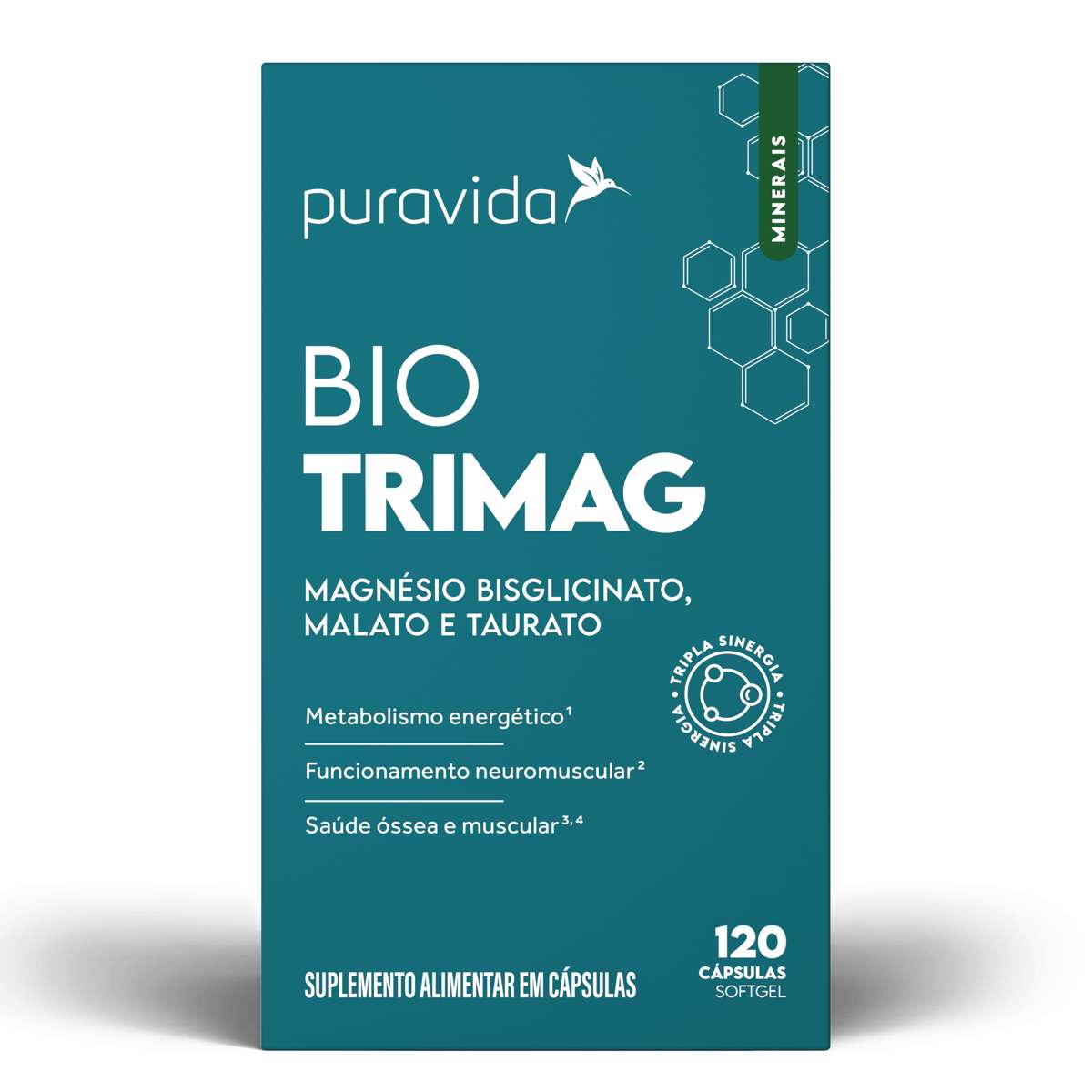 Bio Trimag 120 Cápsulas Puravida :: UniNatural