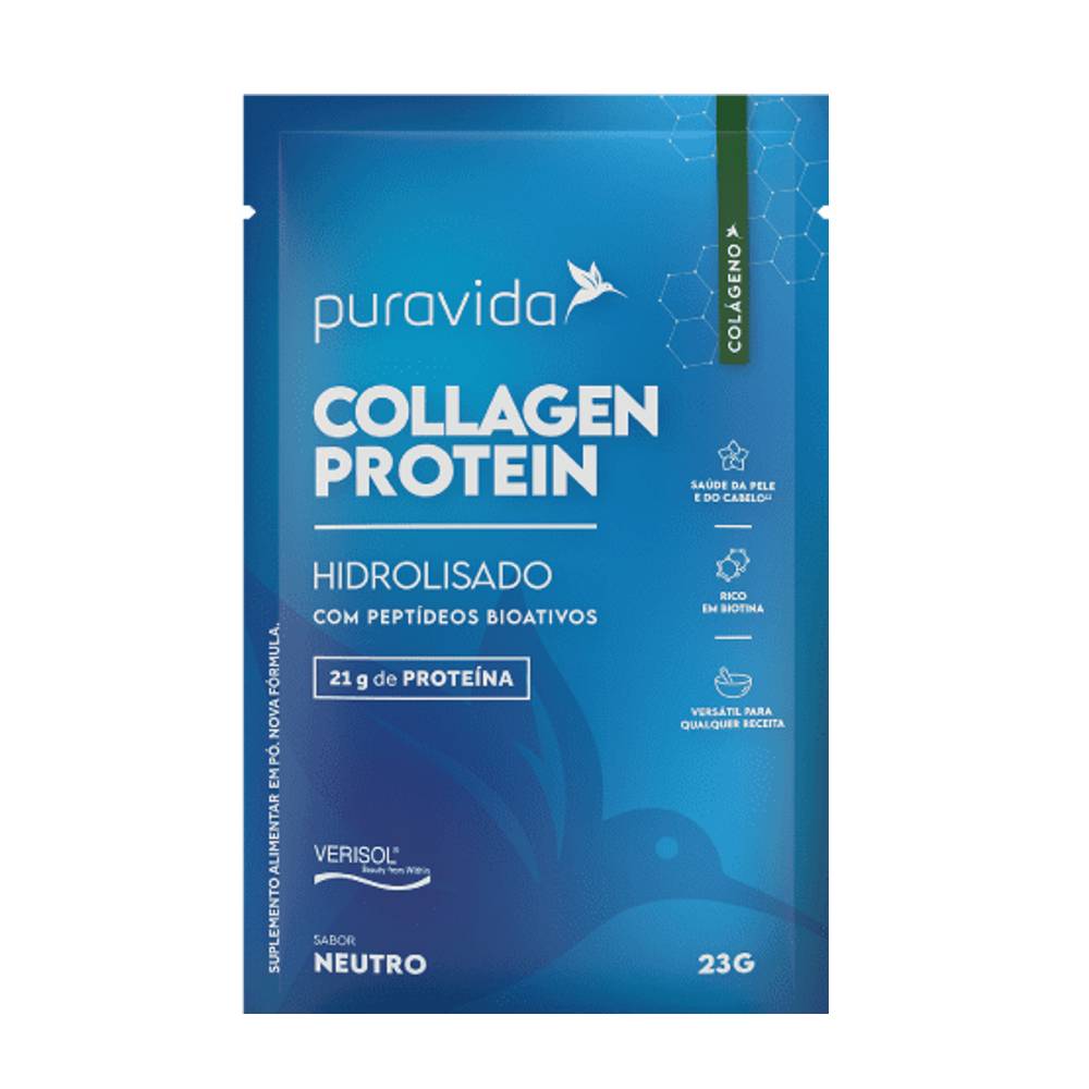 Collagen Protein Puro Sachê 23g Puravida :: UniNatural