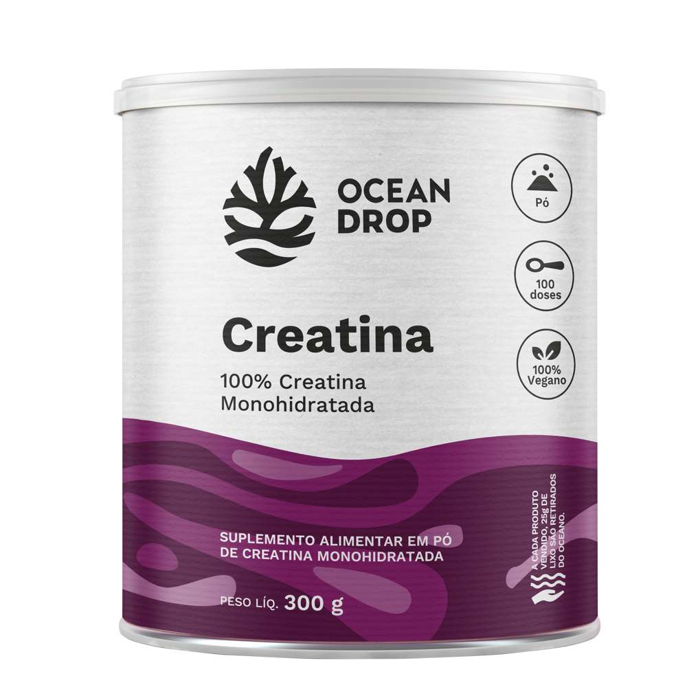 Creatina 100% Monohidratada 300g Ocean Drop :: UniNatural