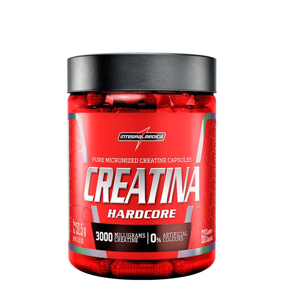 Creatina Hardcore 60 Cápsulas Integralmedica :: UniNatural