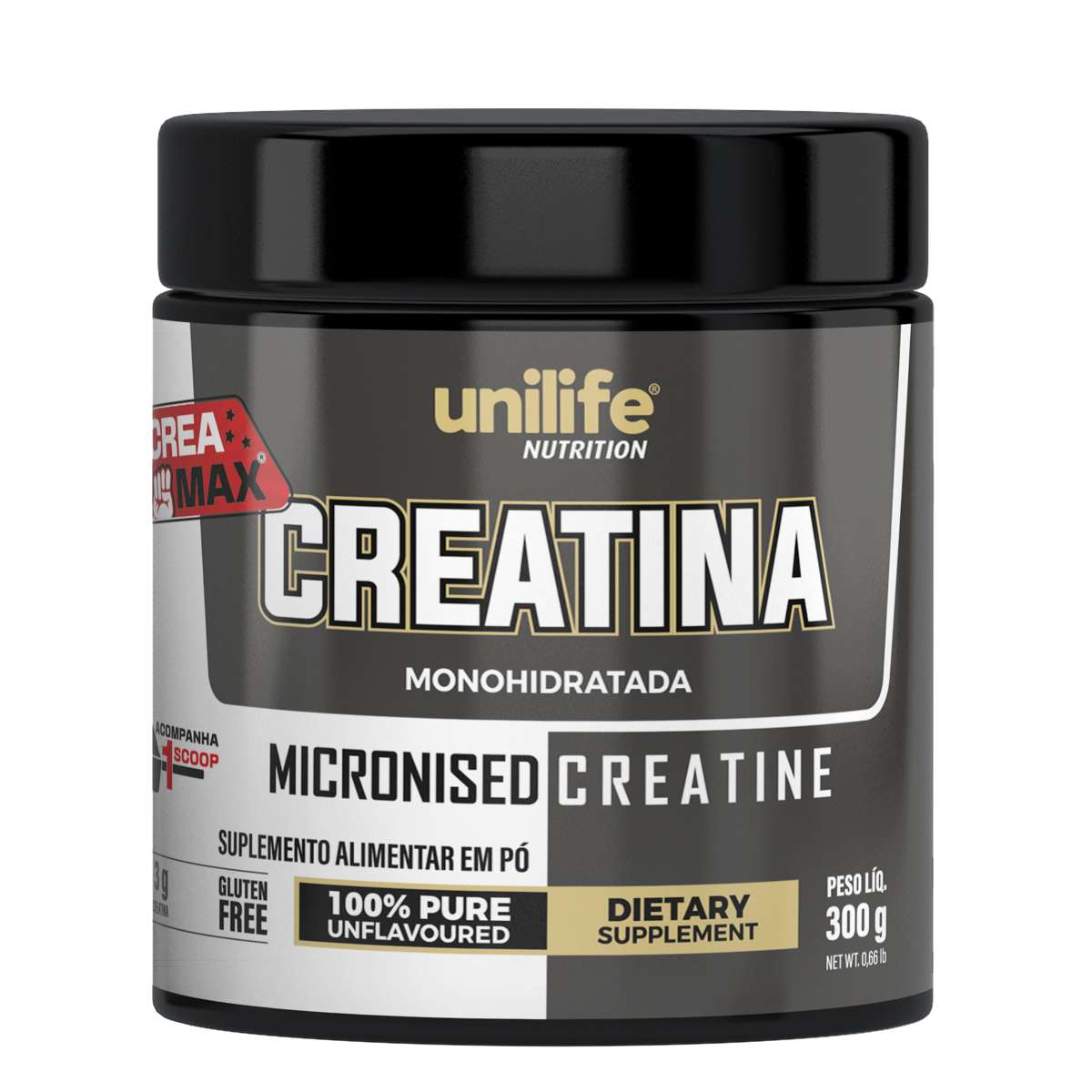 Creatina Monohidratada 300g Unilife :: UniNatural