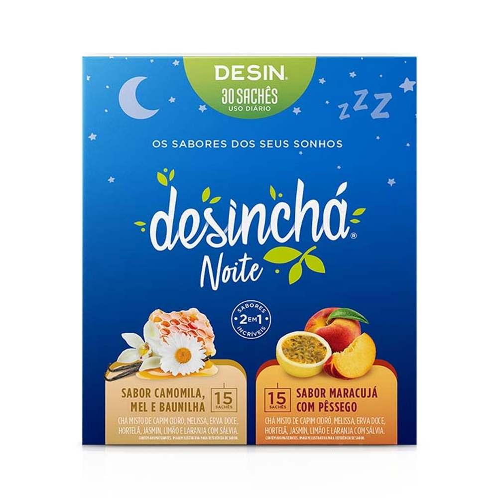 Desinchá Noite Sabores 30 Sachês Desinchá :: UniNatural
