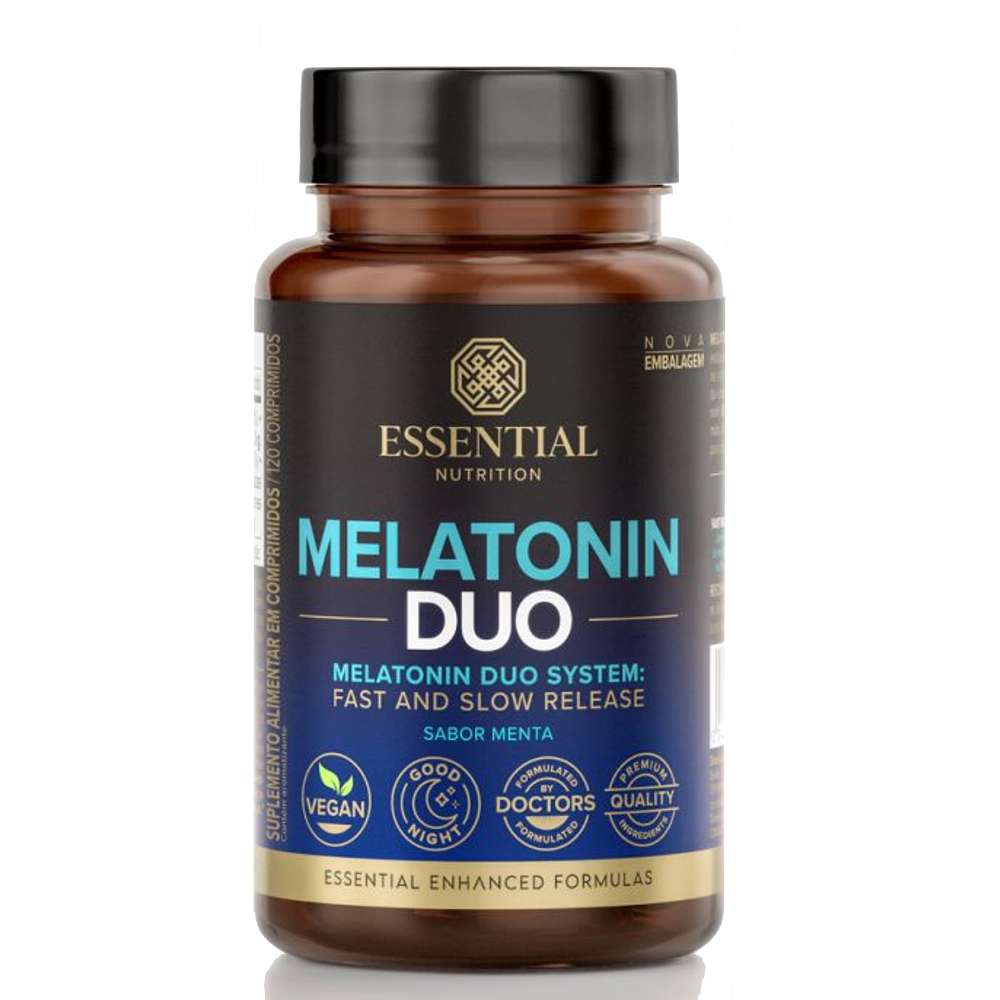 Melatonin Duo Menta 120 Comprimidos Essential Nutrition :: UniNatural