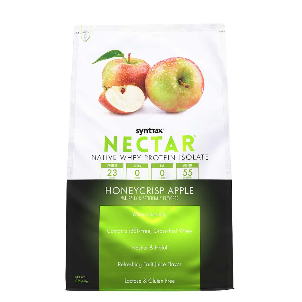 Nectar Whey Protein Isolate HoneyCrisp Apple 907g Syntrax :: UniNatural
