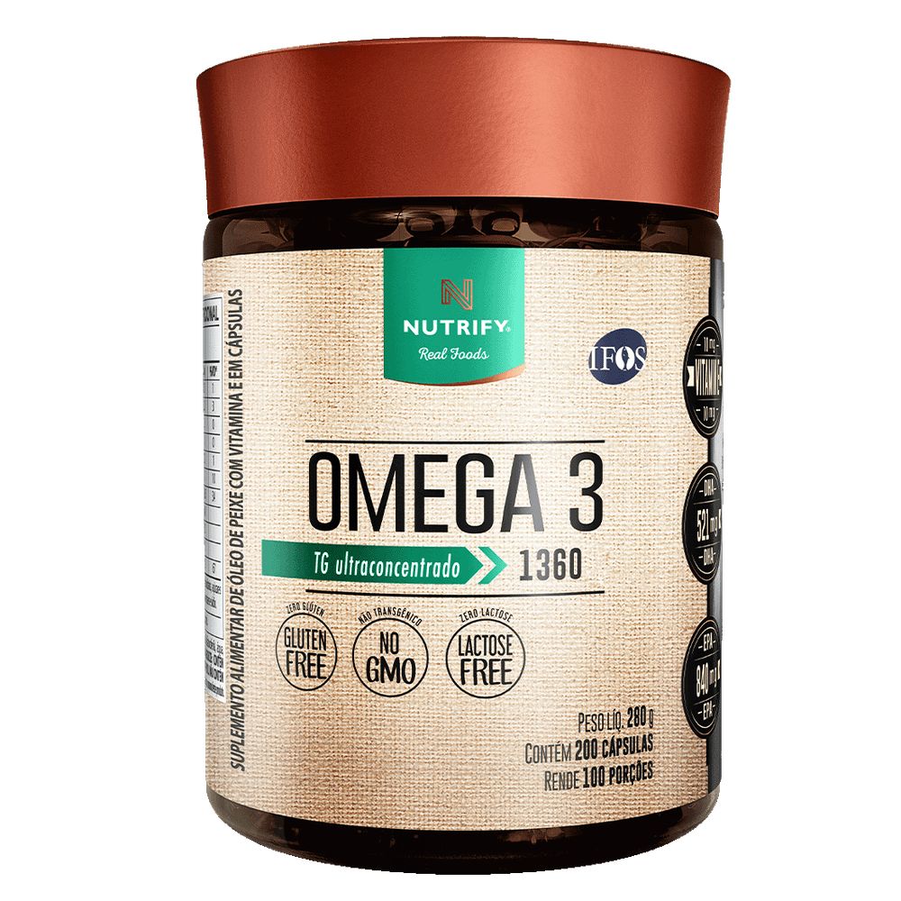 Ômega 3 200 Cápsulas Nutrify :: UniNatural