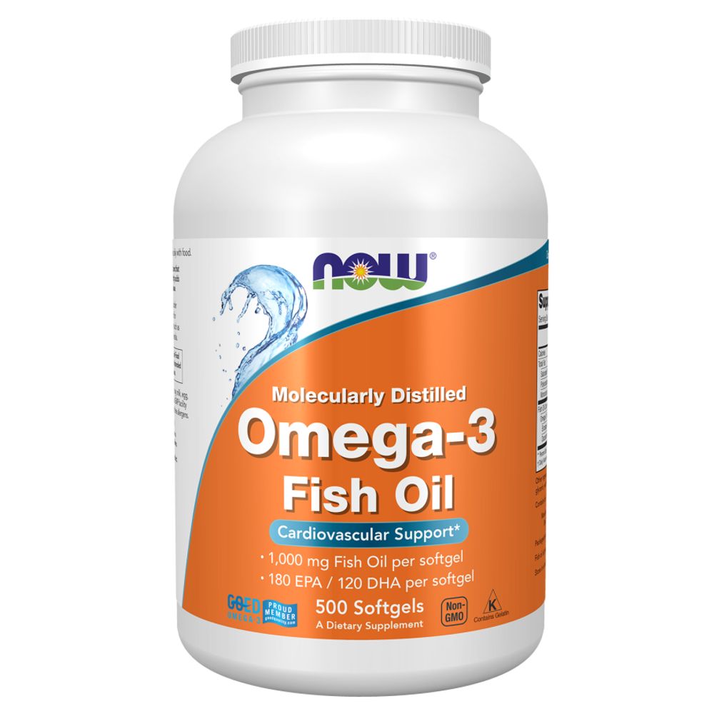 Ómega 3 1000mg 500 Cápsulas Now Foods :: UniNatural