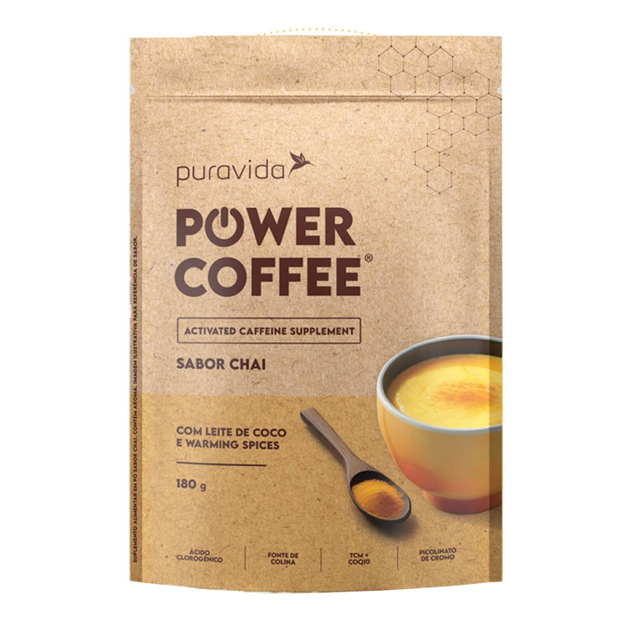 Power Coffee Chai 180g Puravida :: UniNatural