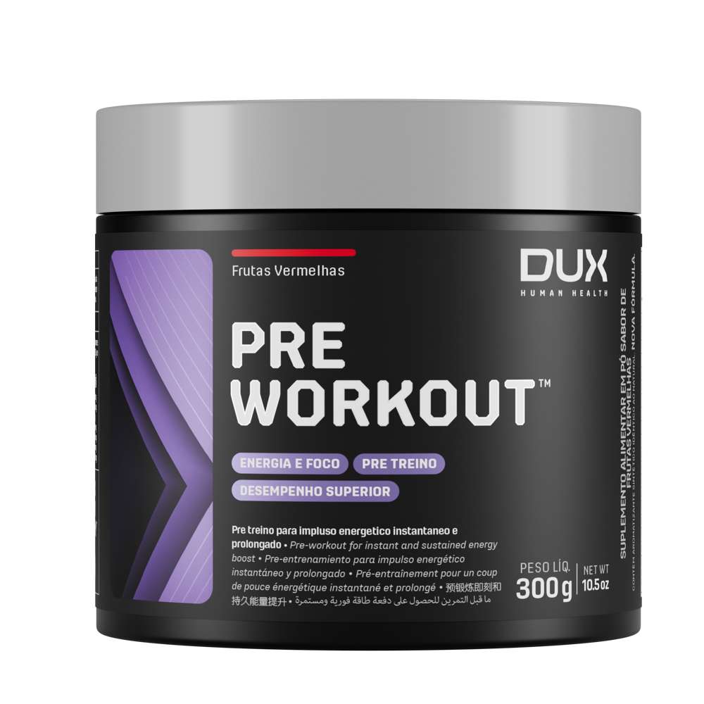 Pré-Treino Pre Workout Frutas Vermelhas 300g Dux :: UniNatural