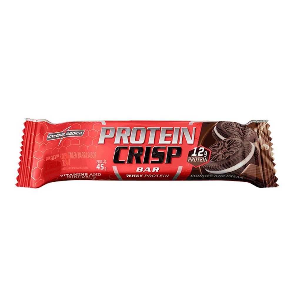 Barra de Proteína Protein Crisp Bar Cookies and Cream 45g ...
