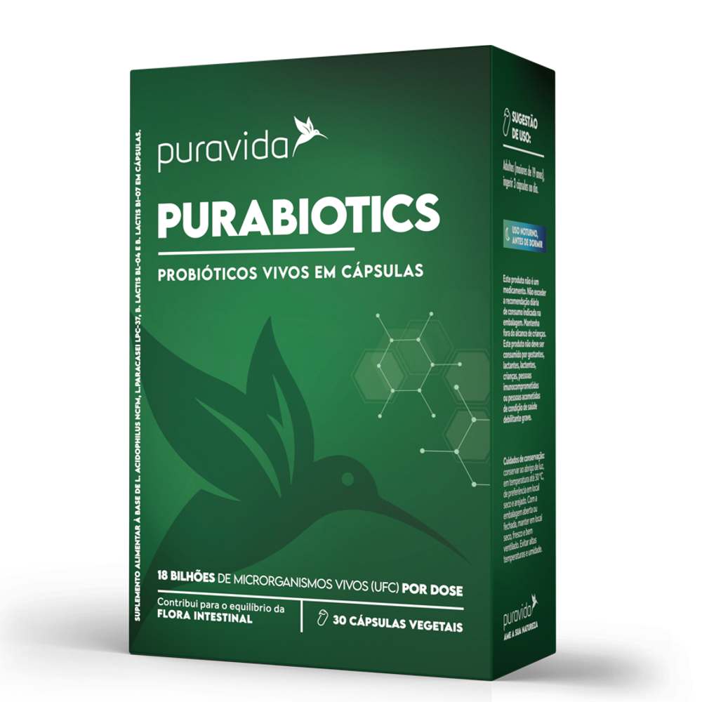 Probióticos Purabiotics 30 Cápsulas Puravida :: UniNatural