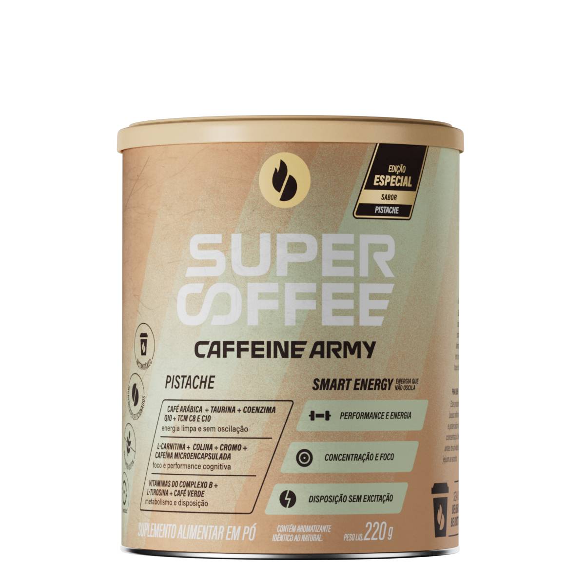SuperCoffee 3.0 Pistache 220g Caffeine Army :: UniNatural