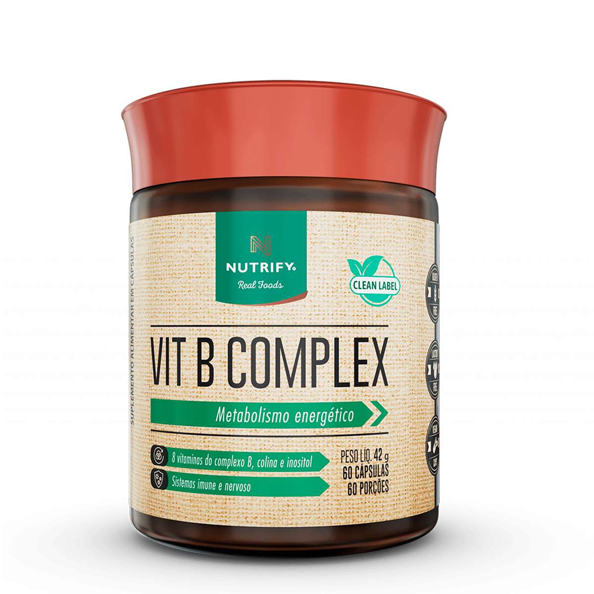 Vit B Complex 60 Cápsulas Nutrify :: UniNatural