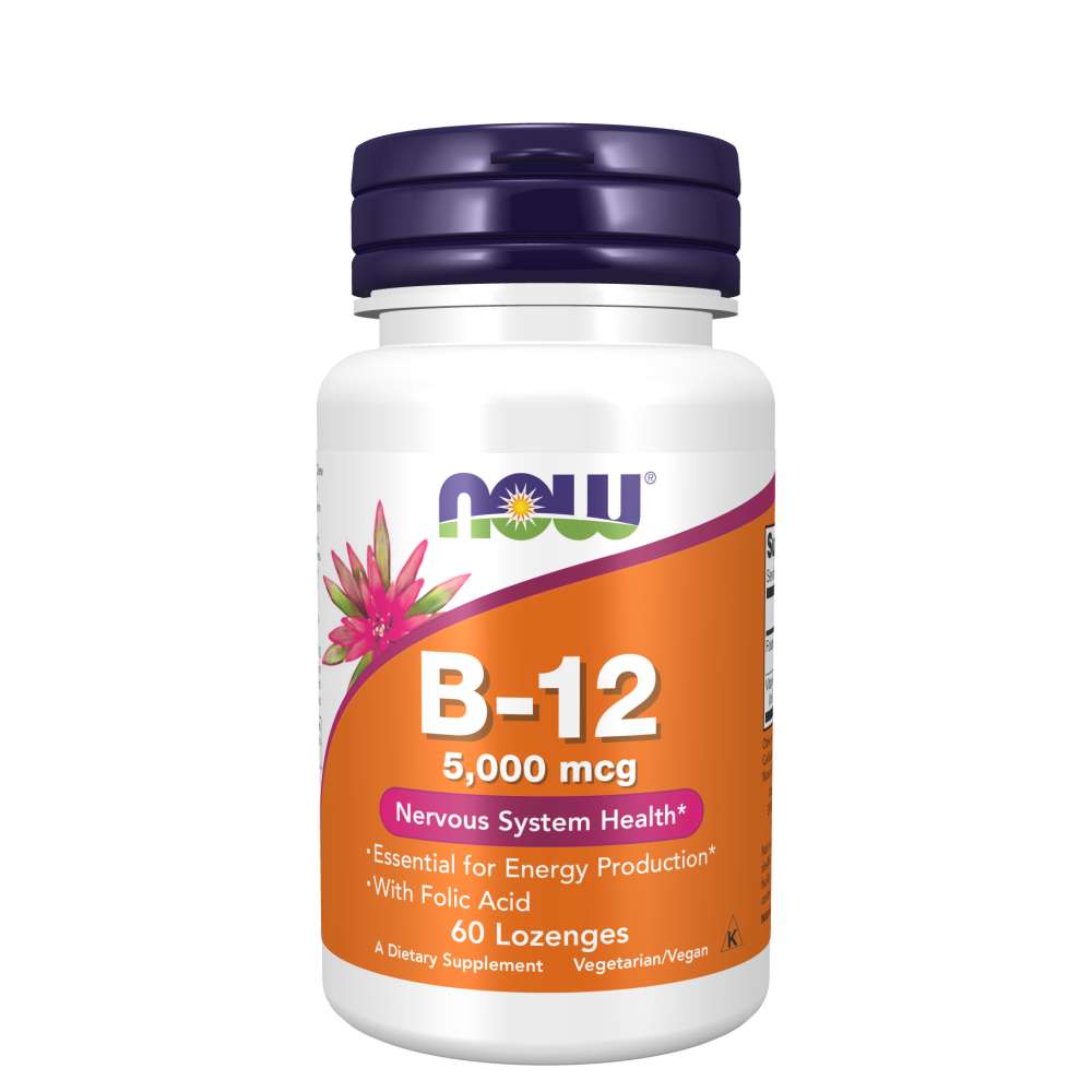 Vitamina B12 5000mcg 60 Pastilhas Now Foods :: UniNatural