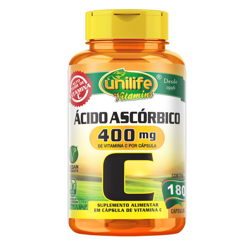 Vitamina C 400mg 180 Cápsulas Unilife :: UniNatural