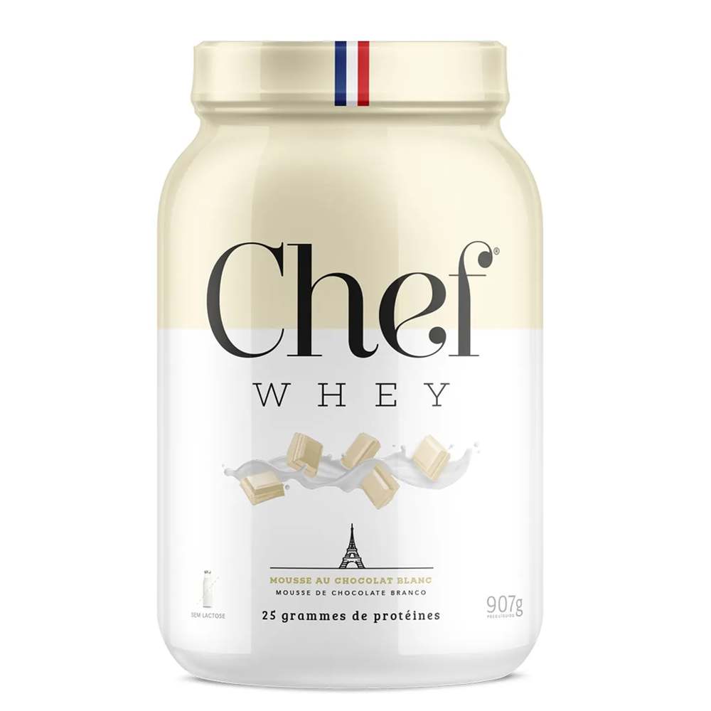 Whey Protein Mousse Au Chocolat Blanc Mousse de Chocolate Branco 907g ...